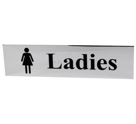 Chrome Effect Ladies Sign – Door Furniture Direct