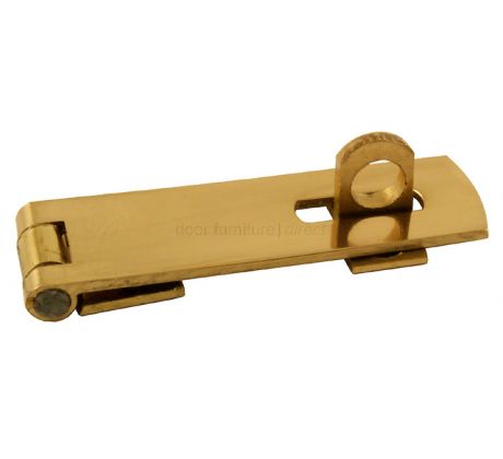 Brass Safety Hasp and Staple 58mm – Door Furniture Direct