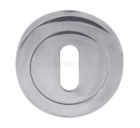 Polished Chrome Key Escutcheon 50mm – Door Furniture Direct