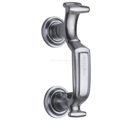 Satin Chrome Doctor Front Door Knocker 7.5in (193mm) – Door Furniture ...