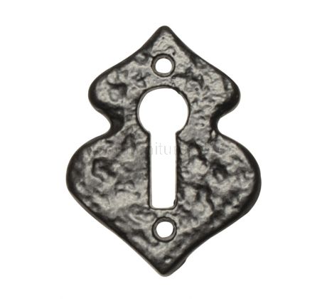 Black Antique Decorative Escutcheon 50x38mm 1504 – Door Furniture Direct