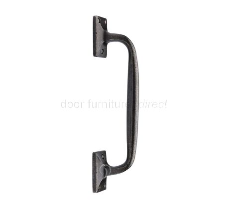 Rustic Pewter Cranked Pull Handle 254mm – Door Furniture Direct